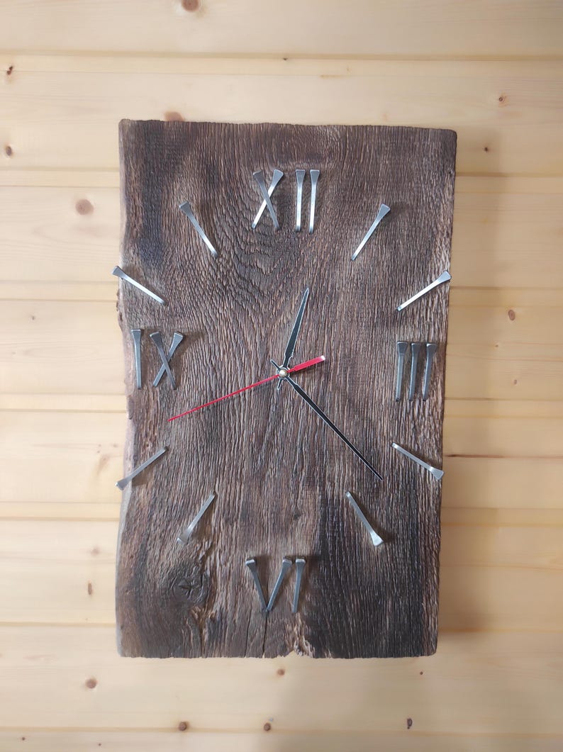 Wooden Clock. Clock of Wood . Rustic Clock. Gift for Christmas - Etsy