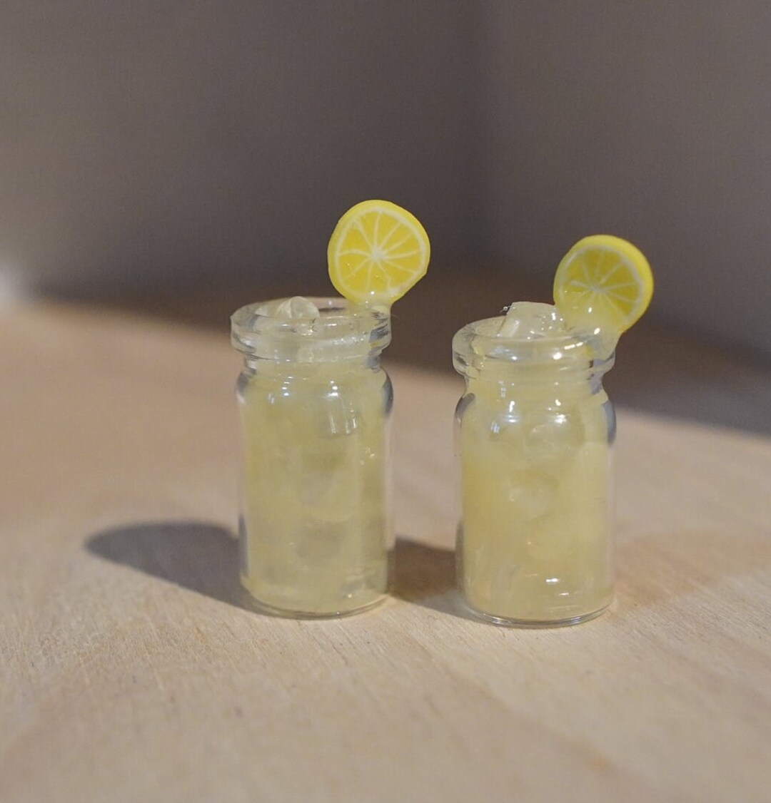 Lemonade, Dollhouse Miniature Drink, Miniature Drinks, Resin Miniature ...