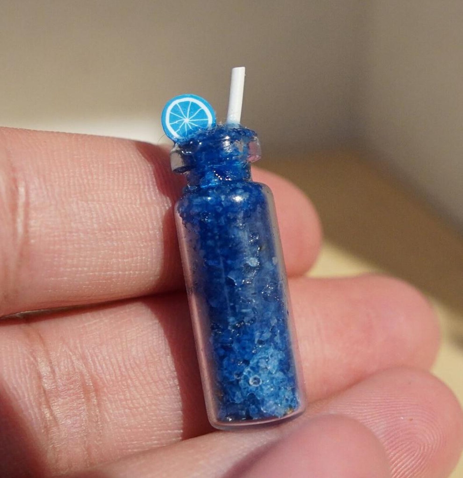 Blue Raspberry Slushy, Dollhouse Miniature Drink, Miniature Drinks ...