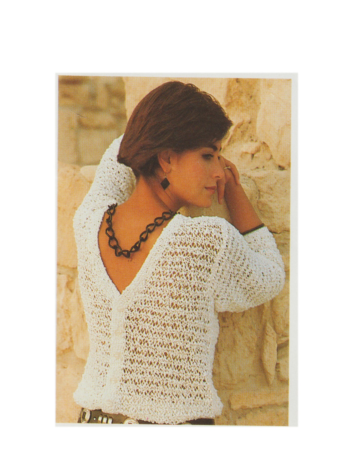 Women's V-back & Neck, Two Way Cardigan, PDF Pattern, Long Sleeves in ...