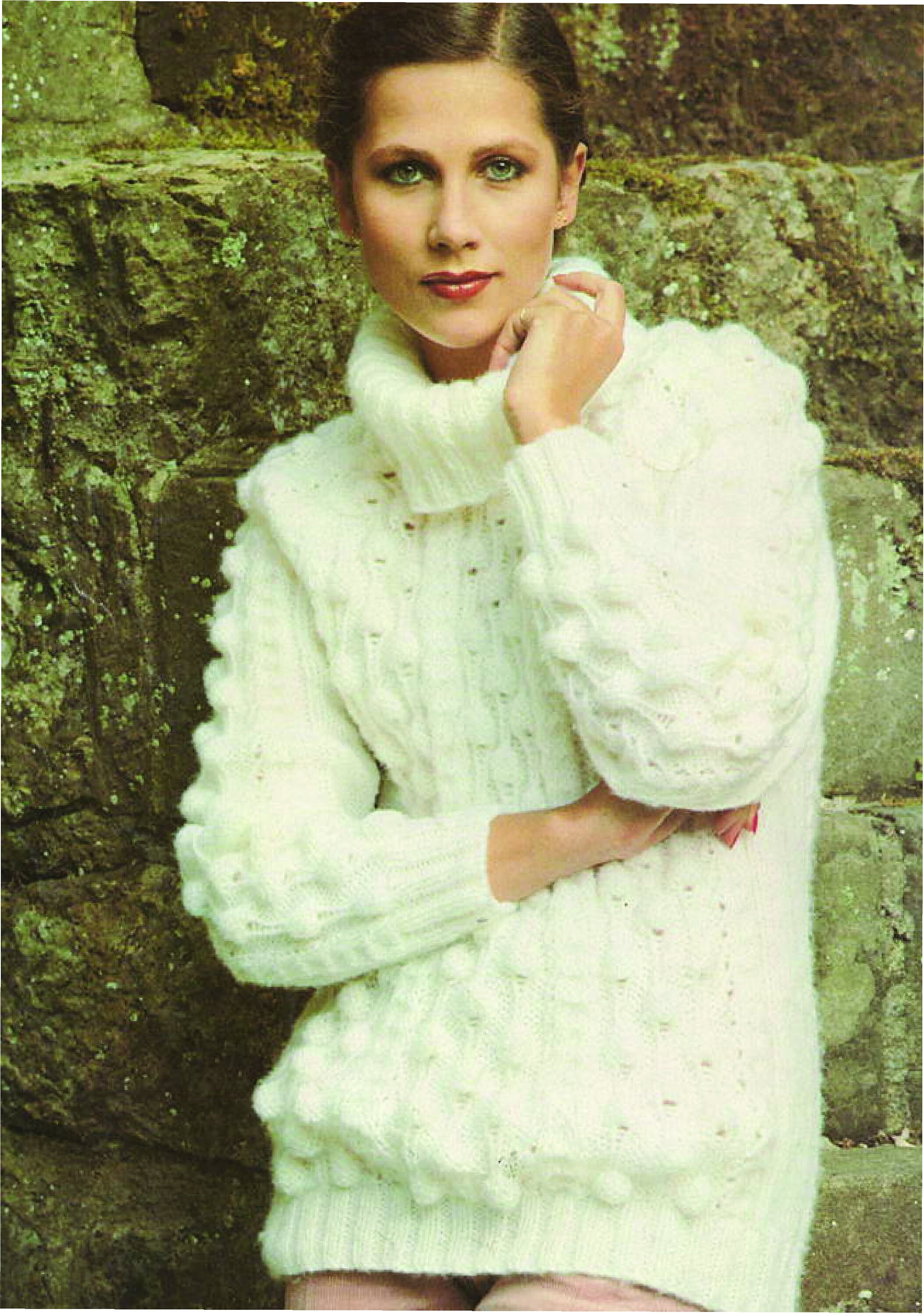 Womans Fluffy Bobble Knit Jumper/Sweater. Pdf to download | Etsy