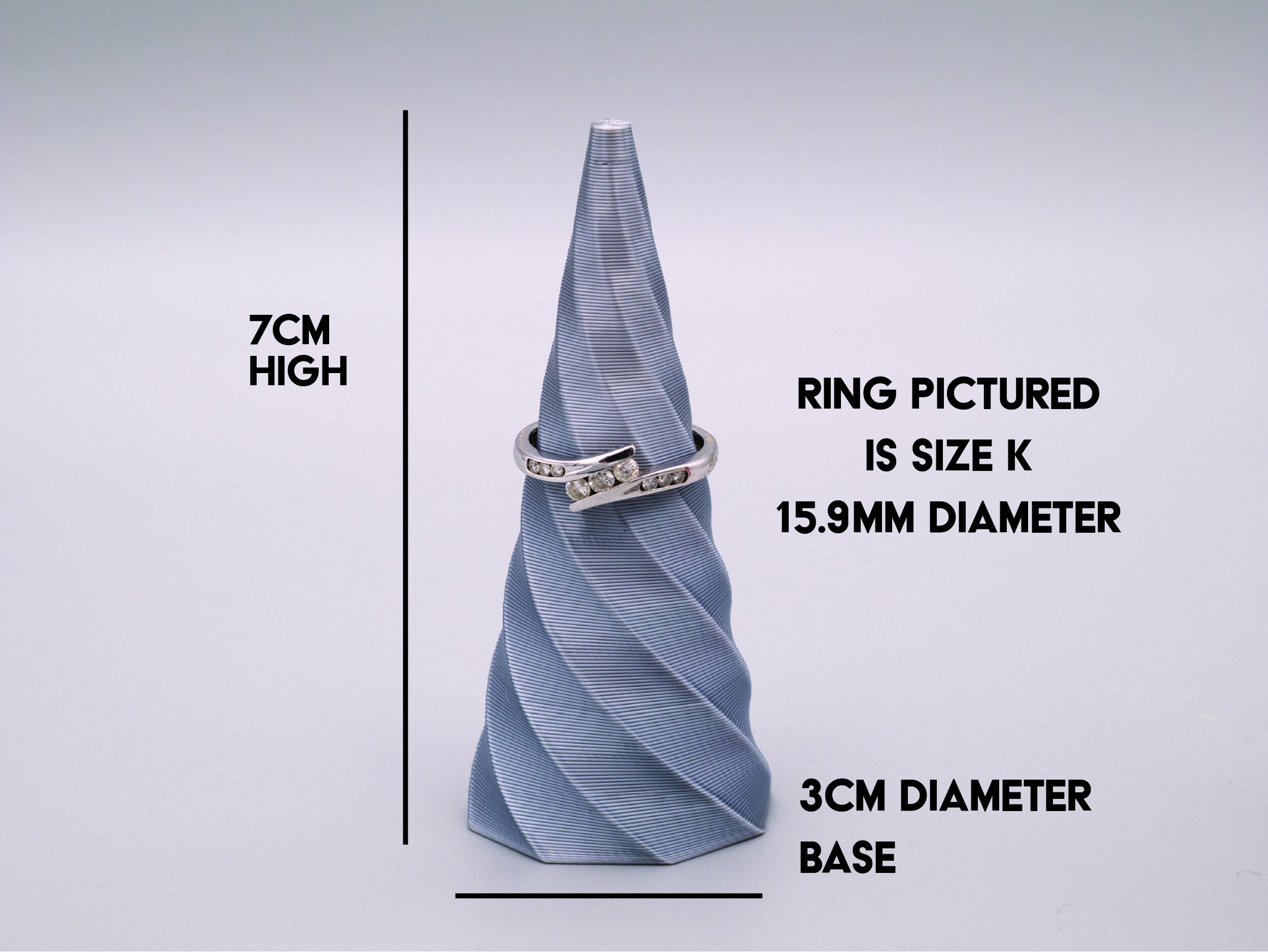 Ring Holder Cones set of 2 Swirl Twist Unicorn Ring Trees - Etsy