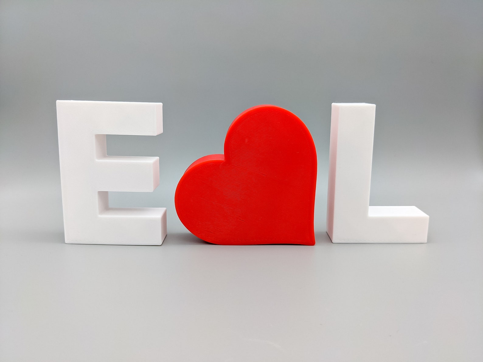 Personalised Initials Decorative Letters With Love Heart - Etsy UK