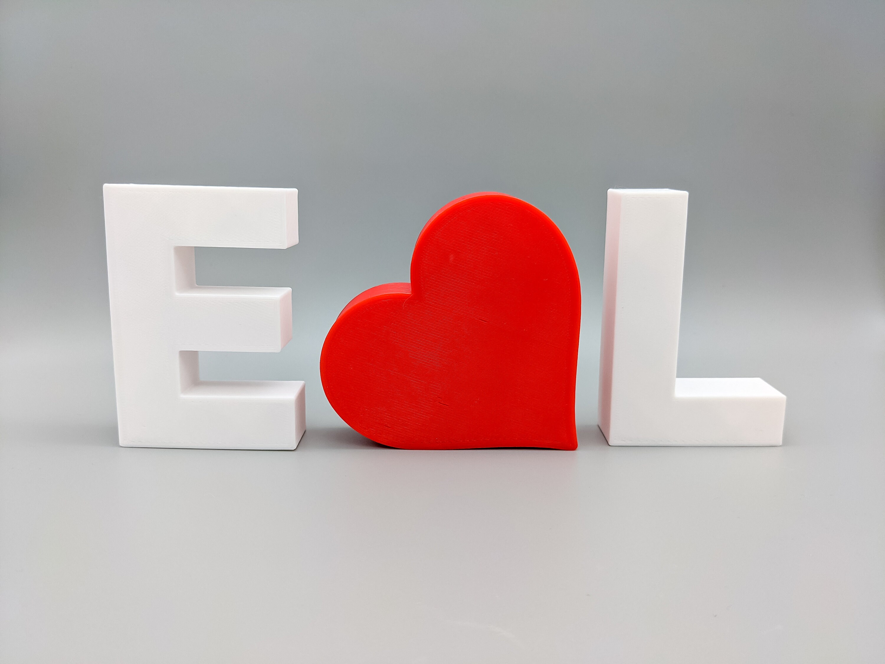 Personalised Initials Decorative Letters With Love Heart - Etsy UK