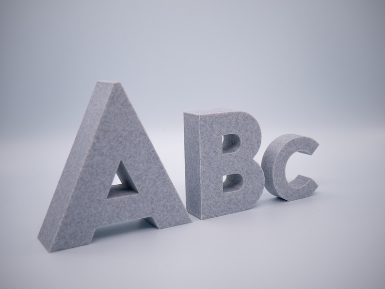 Personalised Decorative Letters Initials Ornament 3D Printed - Etsy UK