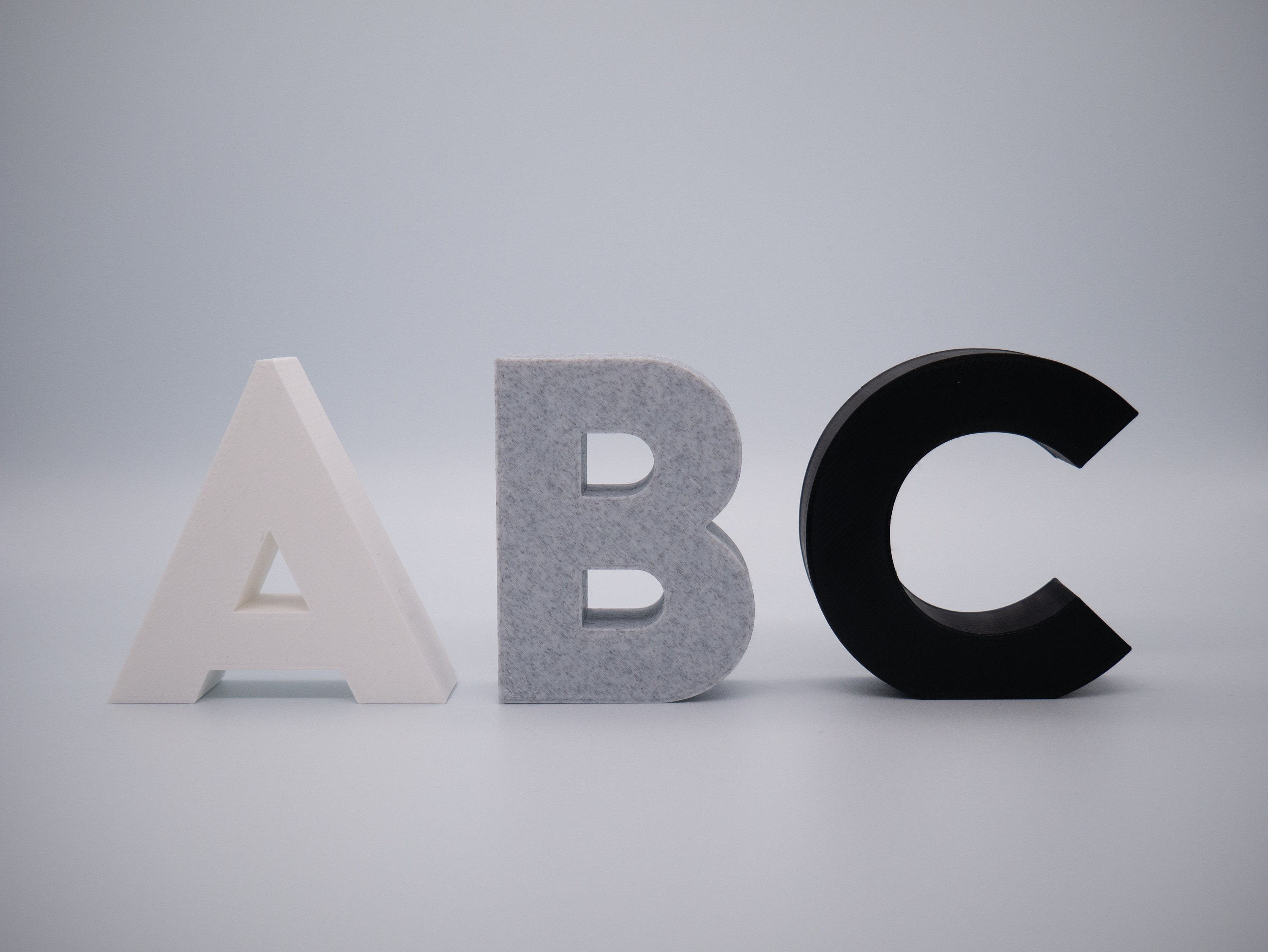 Personalised Decorative Letters Initials Ornament 3D Printed - Etsy UK