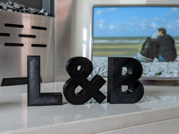 Personalised Decorative Letters Initials Ornament 3D Printed - Etsy UK