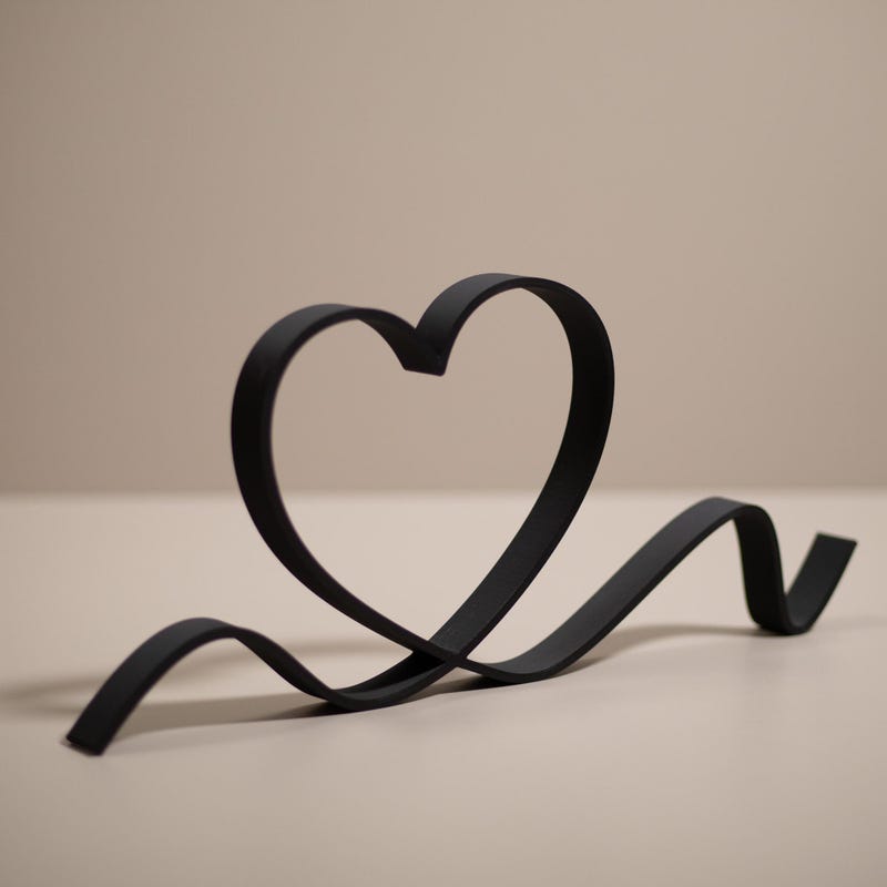 Small Black Heart Wall Decor - Etsy UK