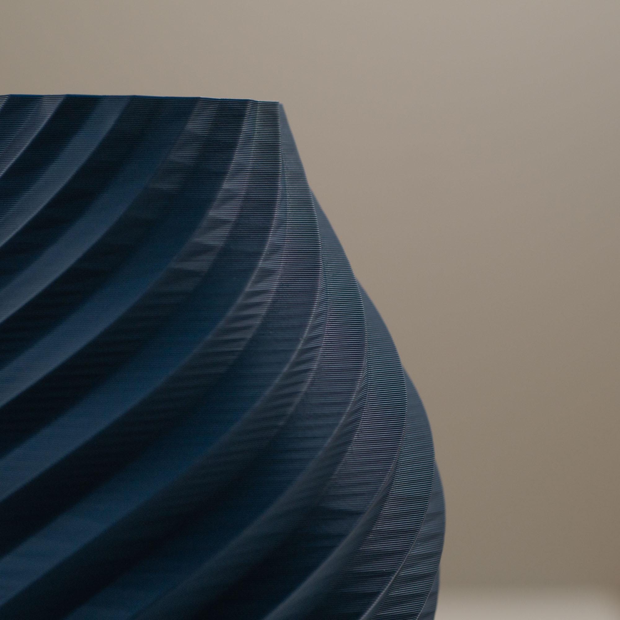 Swirl Vase Ornament Set : Navy, White & Grey, Dark Blue Home Decor ...