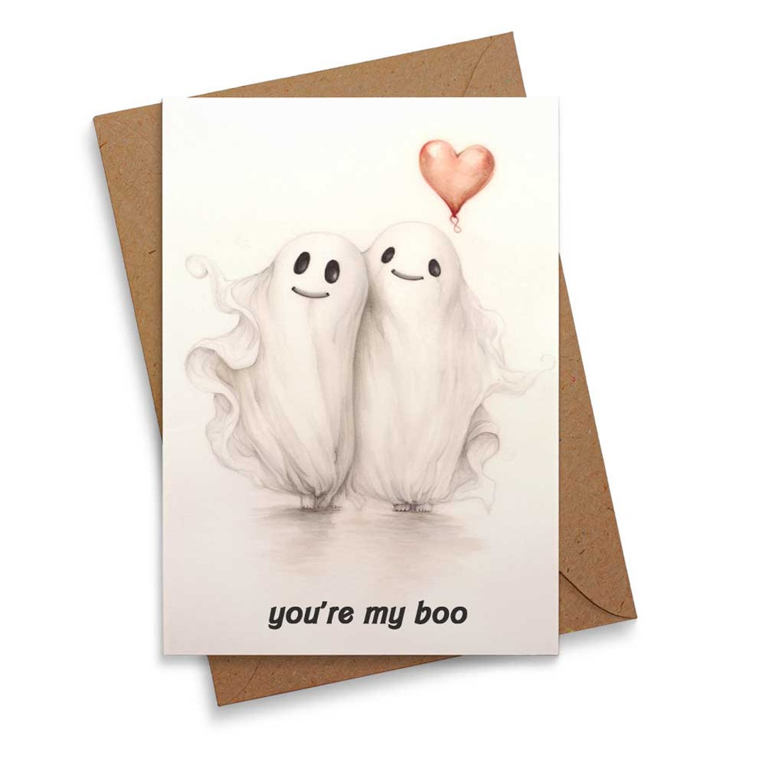 DIGITAL DOWNLOAD You're My Boo Greeting Card for Him Her I Love You ...