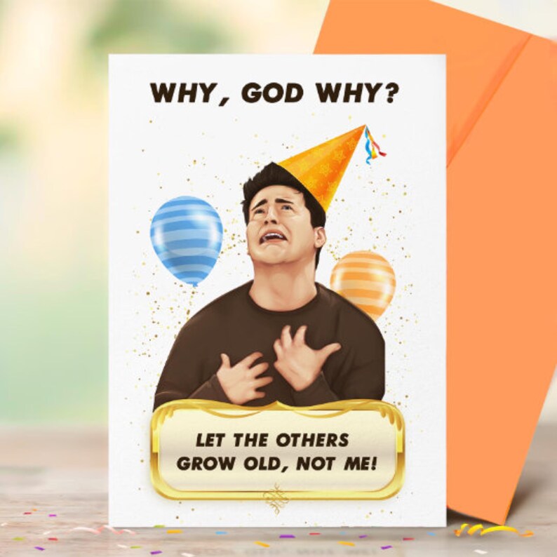 Joey birthday card Funny friends card friends TV show card | Etsy