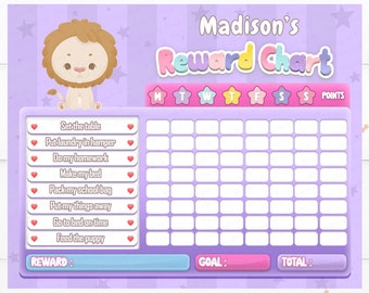 Printable Lion Chart - Etsy