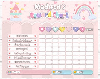 Castle Reward Chart - Etsy