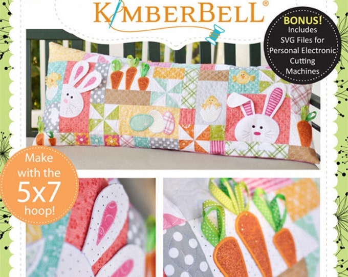 Kimberbell Hoppy Easter Bench Pillow Machine Embroidery. Kimberbell ...
