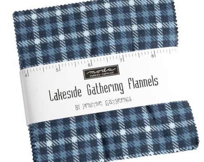 Lakeside Gatherings Flannel Charm Pack. Fabric by Primitive Gatherings ...
