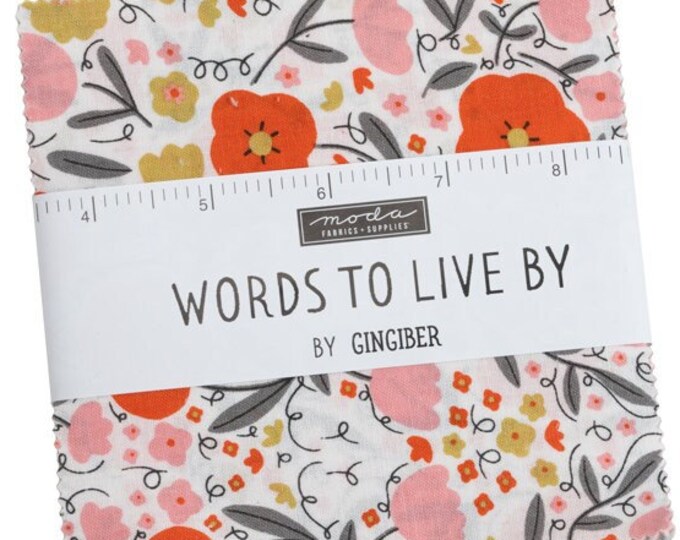 Gingiber Moda Charm Pack, Floral Fabric Squares for Quilting - Etsy