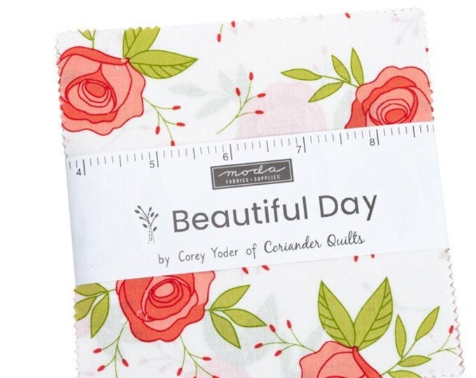 Beautiful Day Charm Pack. Charm Pack Spring Fabric, Rustic Fabric ...