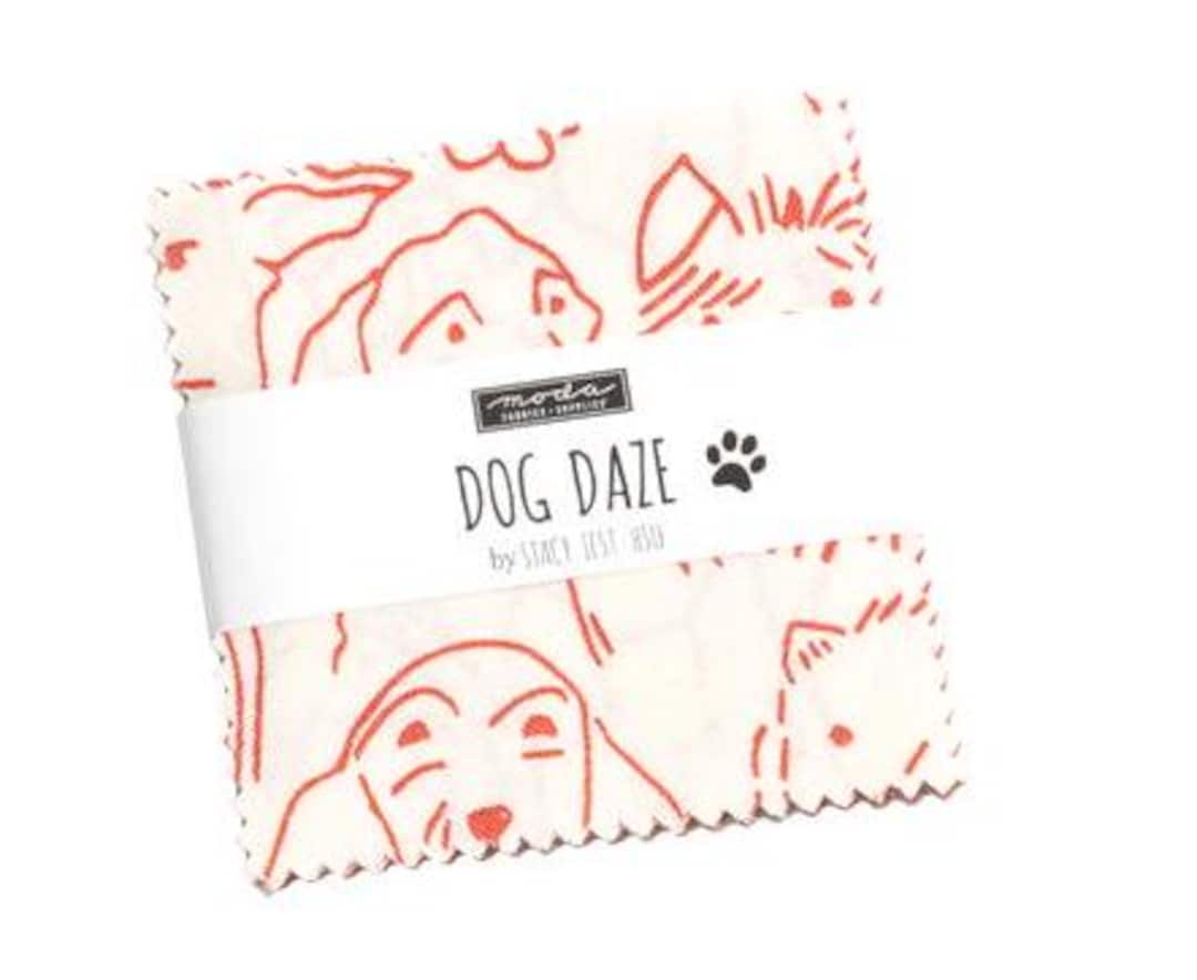 Dog Daze Mini Charm Pack. Fabric by Stacy Iest Hsu for Moda. Precut for ...