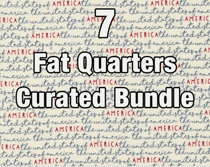 Stateside Curated Fat Quarter Bundle, by Sweetwater for Moda, 7 Piece ...