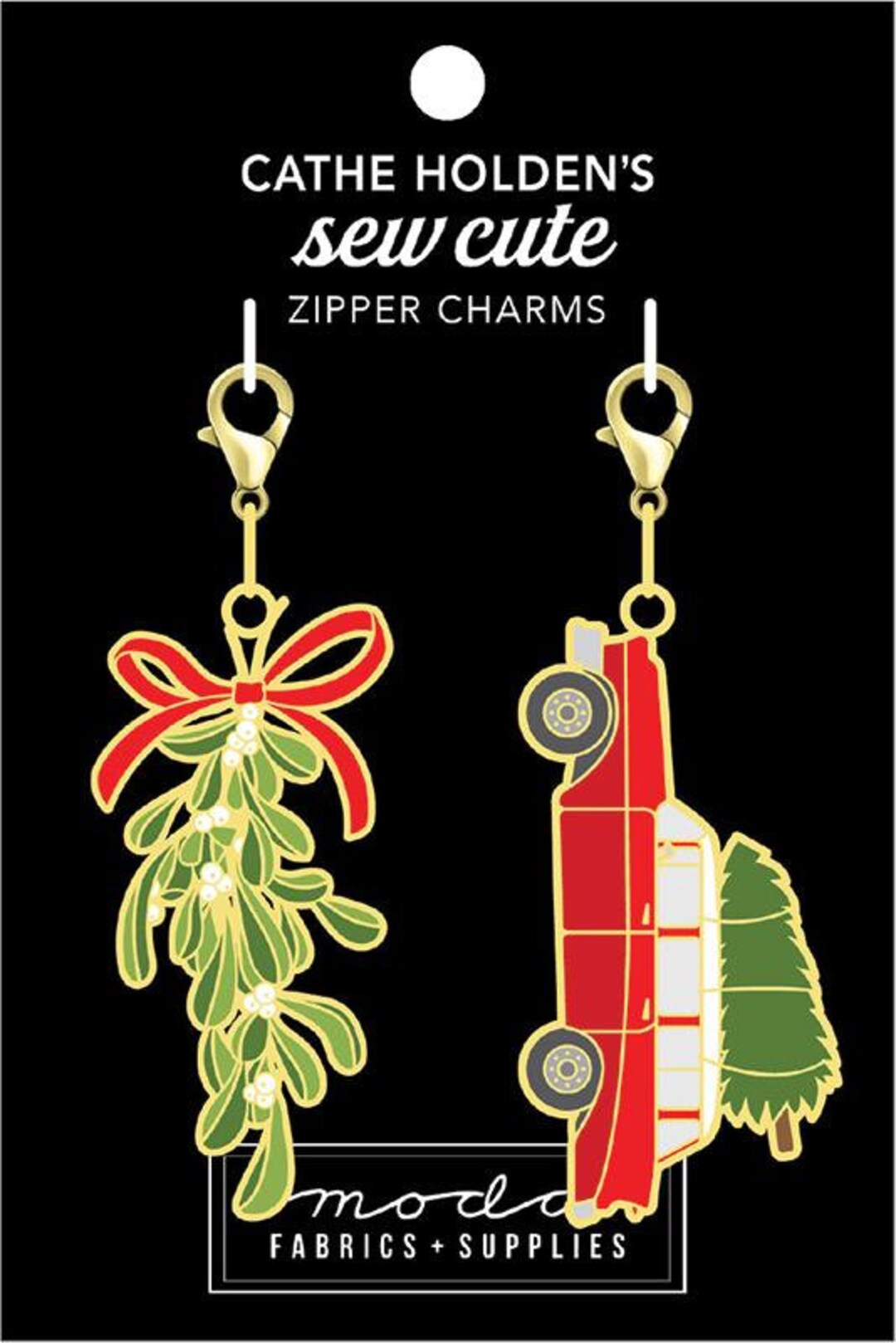 Zipper Pulls Mistletoe. Coordinate With Many of the Moda Holiday ...