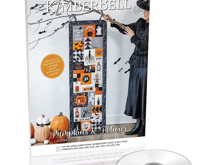 Kimberbell Pumpkins & Potions Ladder Quilt BUNDLE Includes: Embroidery ...