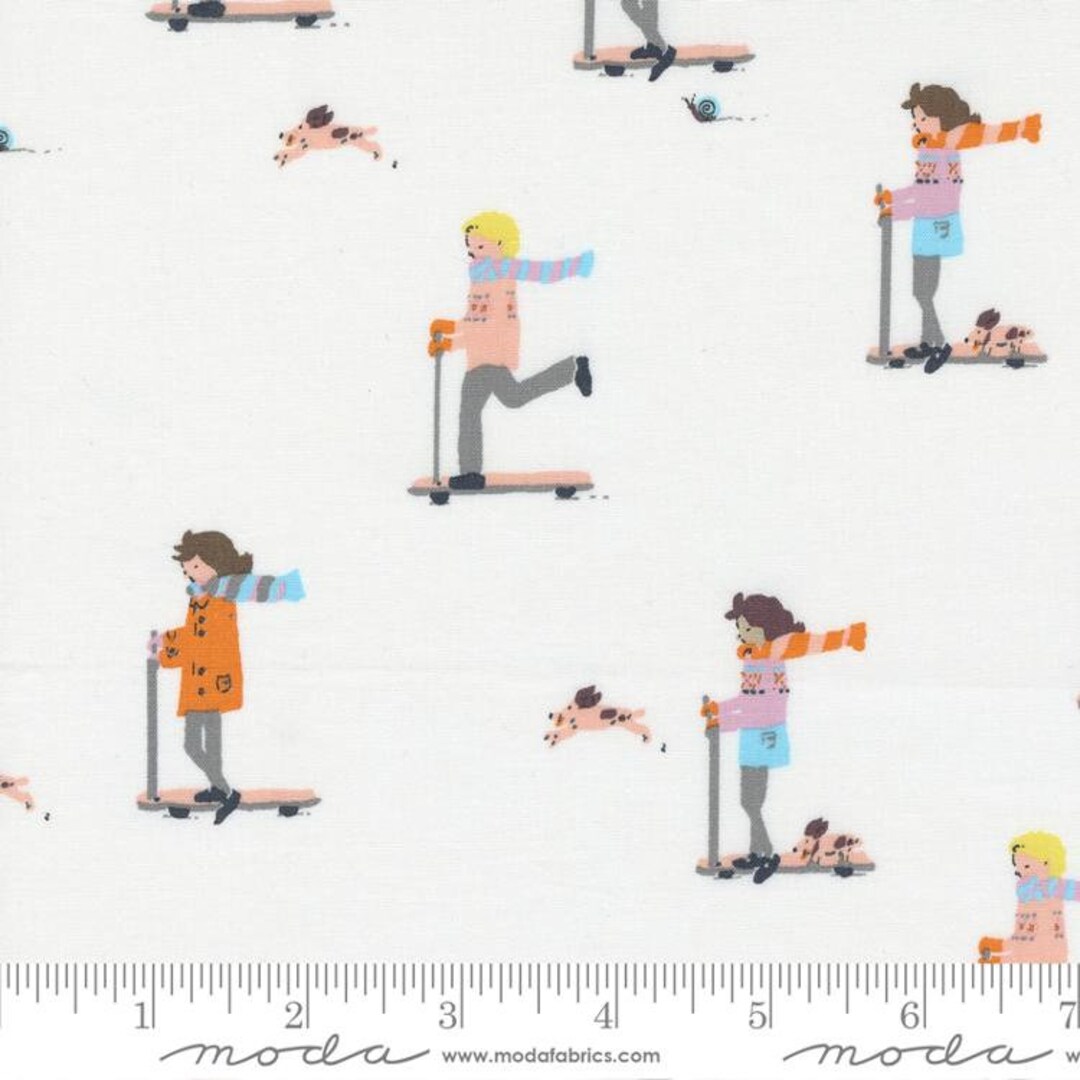 Pips Fabric by the Yard, Quilt Fabric. Pips Scoot Milk 24591 11, by ...