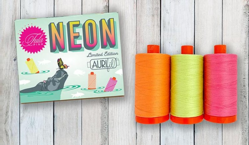 Tula Pink Neon Cotton Thread Set, Limited Edition - Etsy