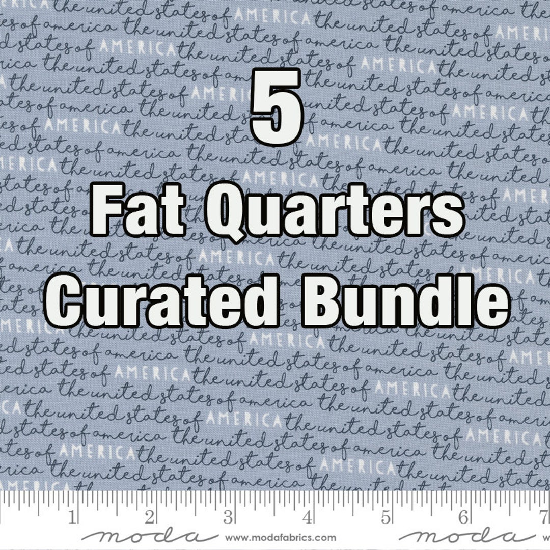 Stateside Curated Fat Quarter Bundle, by Sweetwater for Moda, 5 Piece ...