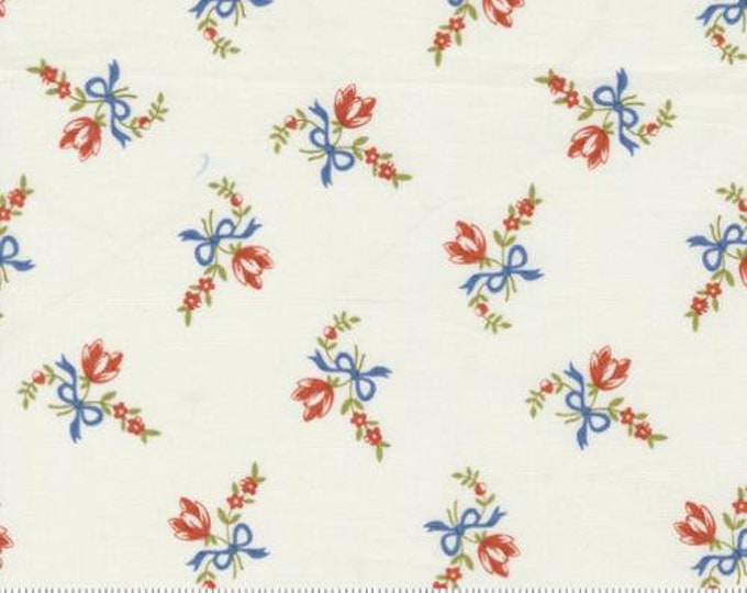 Tulip Floral Fabric by the Yard, Cream Moda Sunrise Side - Etsy