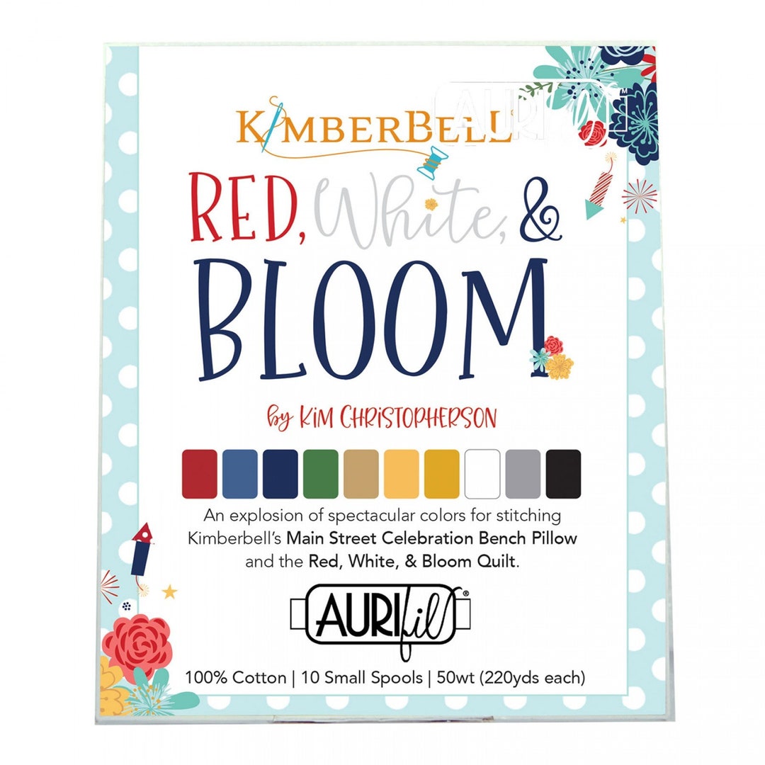 Red White and Bloom Thread Collection Kit. Kimberbell Red White & Bloom ...