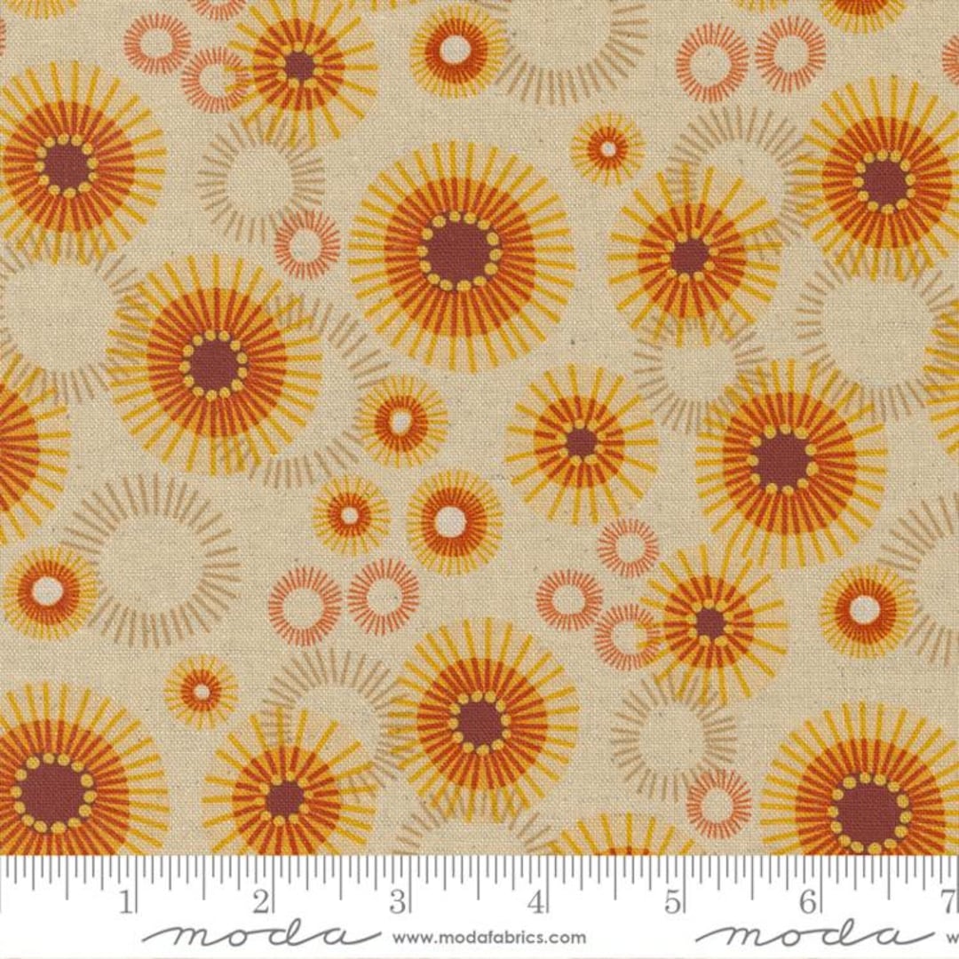 Floral Linen Fabric by the Yard, Moda Forest Frolic Cream - Etsy
