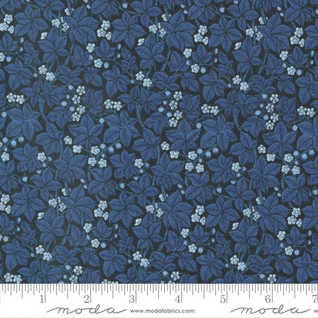 NEW Morris Meadow Fabric by the Yard. Morris Meadow Kelmscott Blue 8375 ...