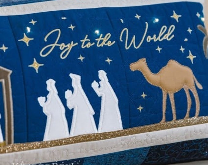 Kimberbell Nativity Bench Pillow Machine Embroidery CD. Nativity Bench ...