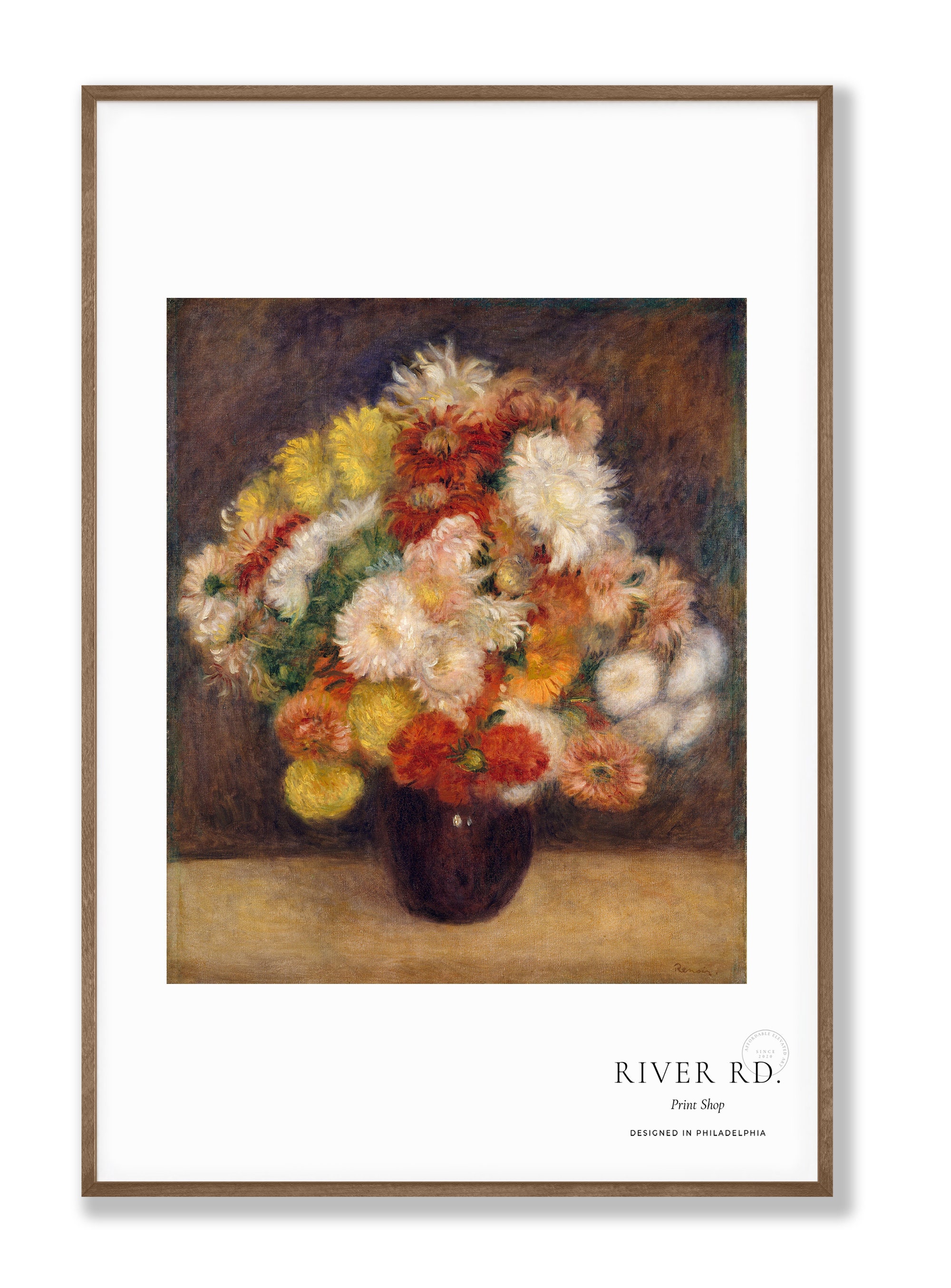 Chrysanthemums Nature Art Floral Painting Classic Etsy UK