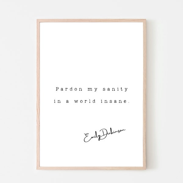 Emily Dickinson Quote - Etsy