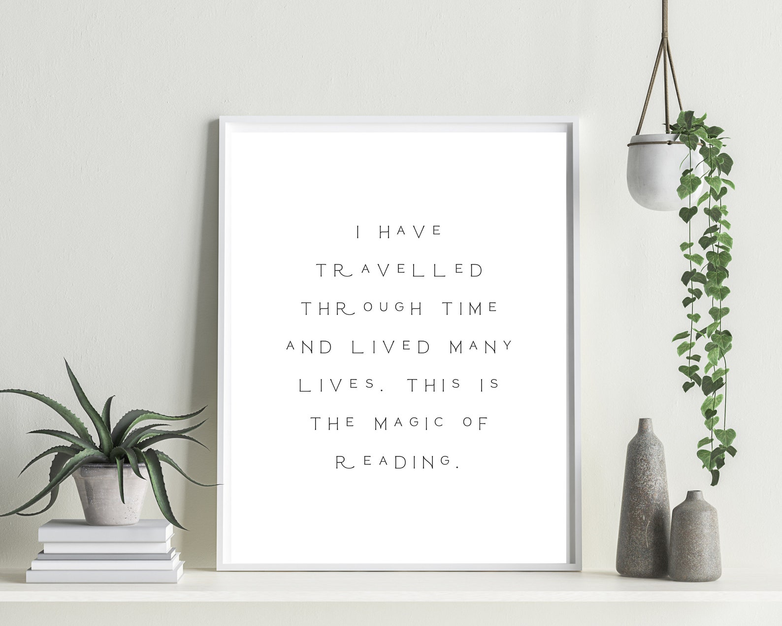 READING Quote Printable Magic of Reading Book Lover Poster Digital Wall ...