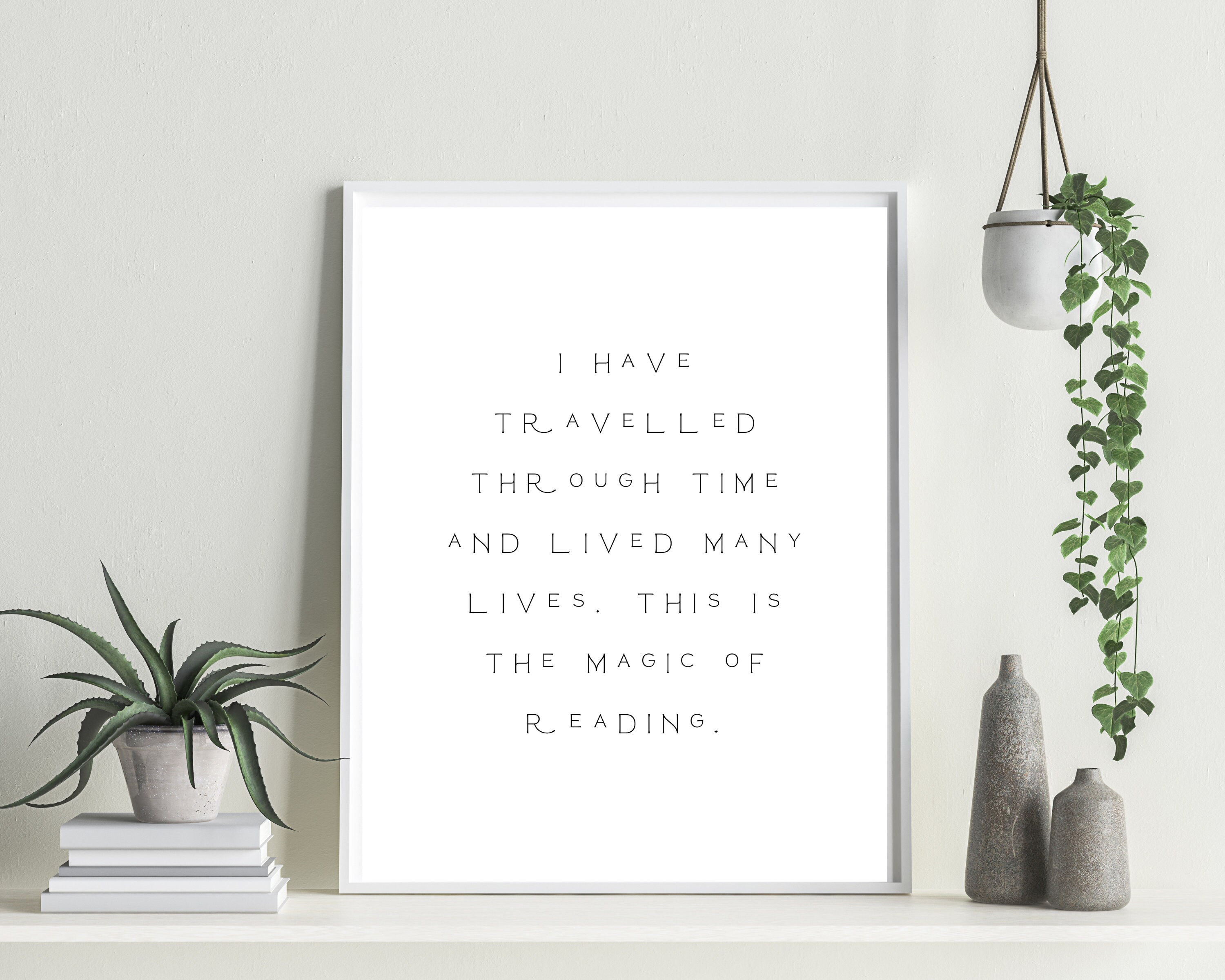 READING Quote Printable Magic of Reading Book Lover Poster - Etsy
