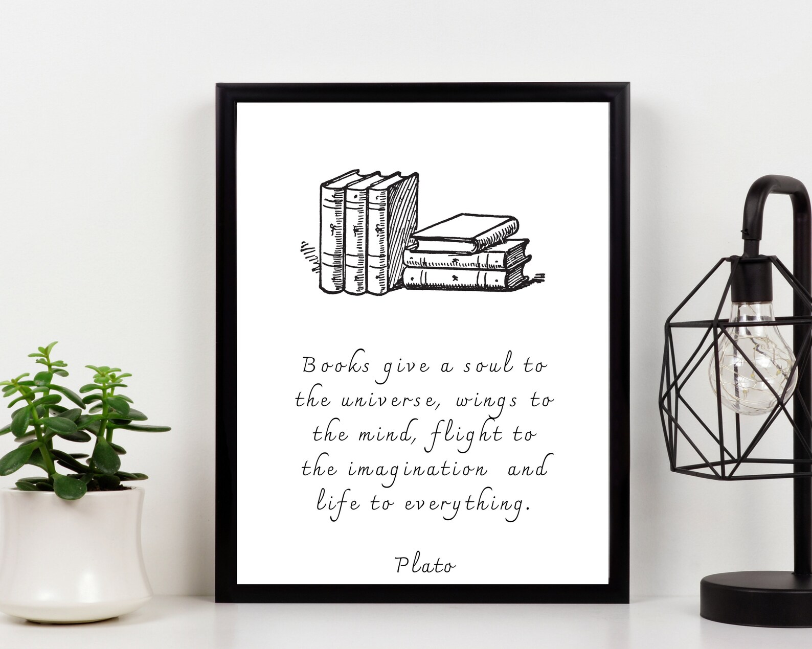 READING Quote Printable Book Lover Print Poster Digital - Etsy