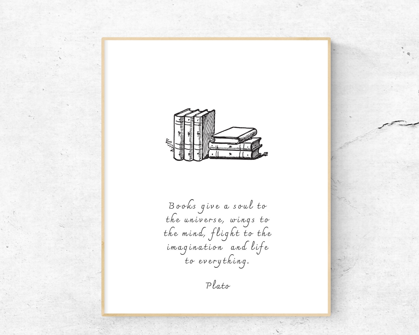 READING Quote Printable Book Lover Print Poster Digital | Etsy