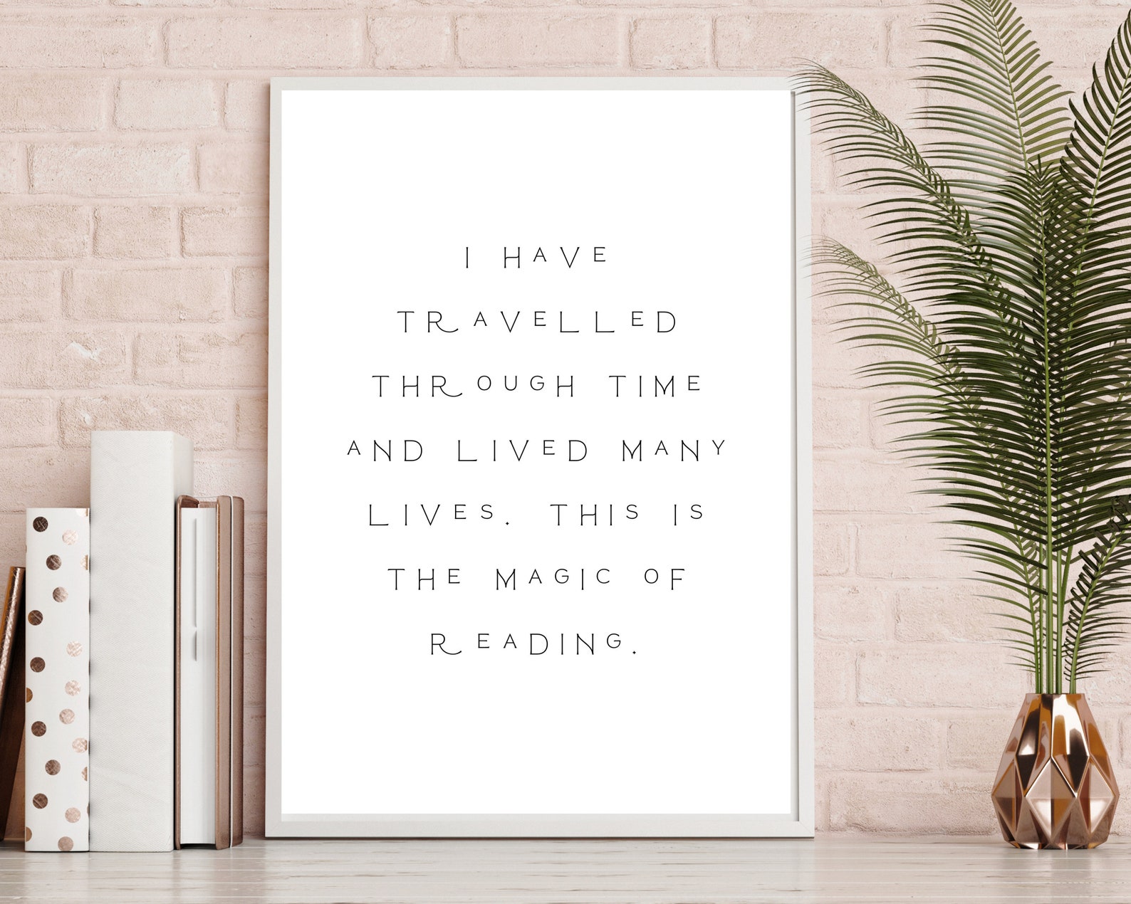 READING Quote Printable Magic of Reading Book Lover Poster Digital Wall ...