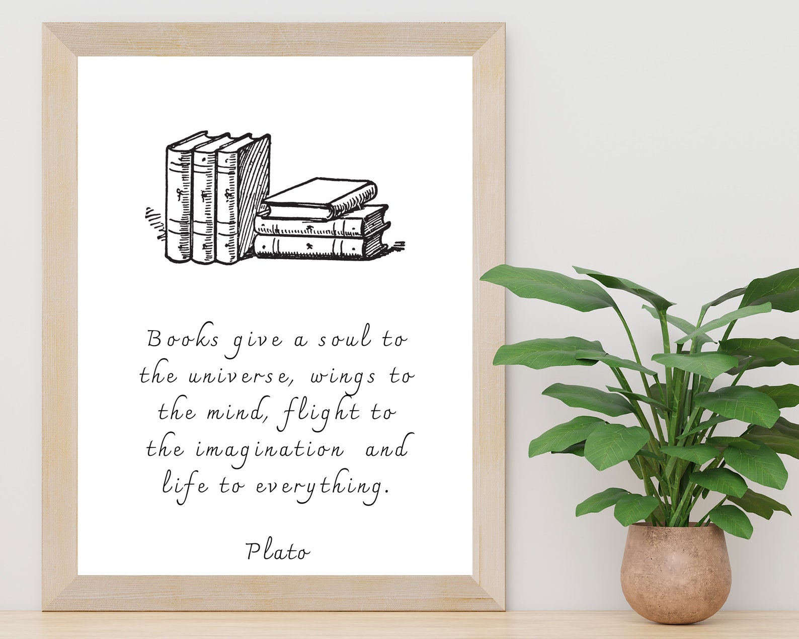 READING Quote Printable Book Lover Print Poster Digital - Etsy