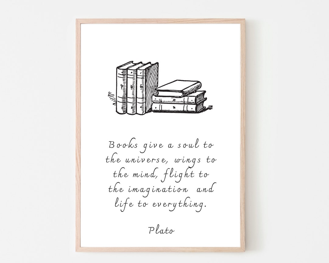 READING Quote Printable Book Lover Print Poster Digital Wall Art for ...