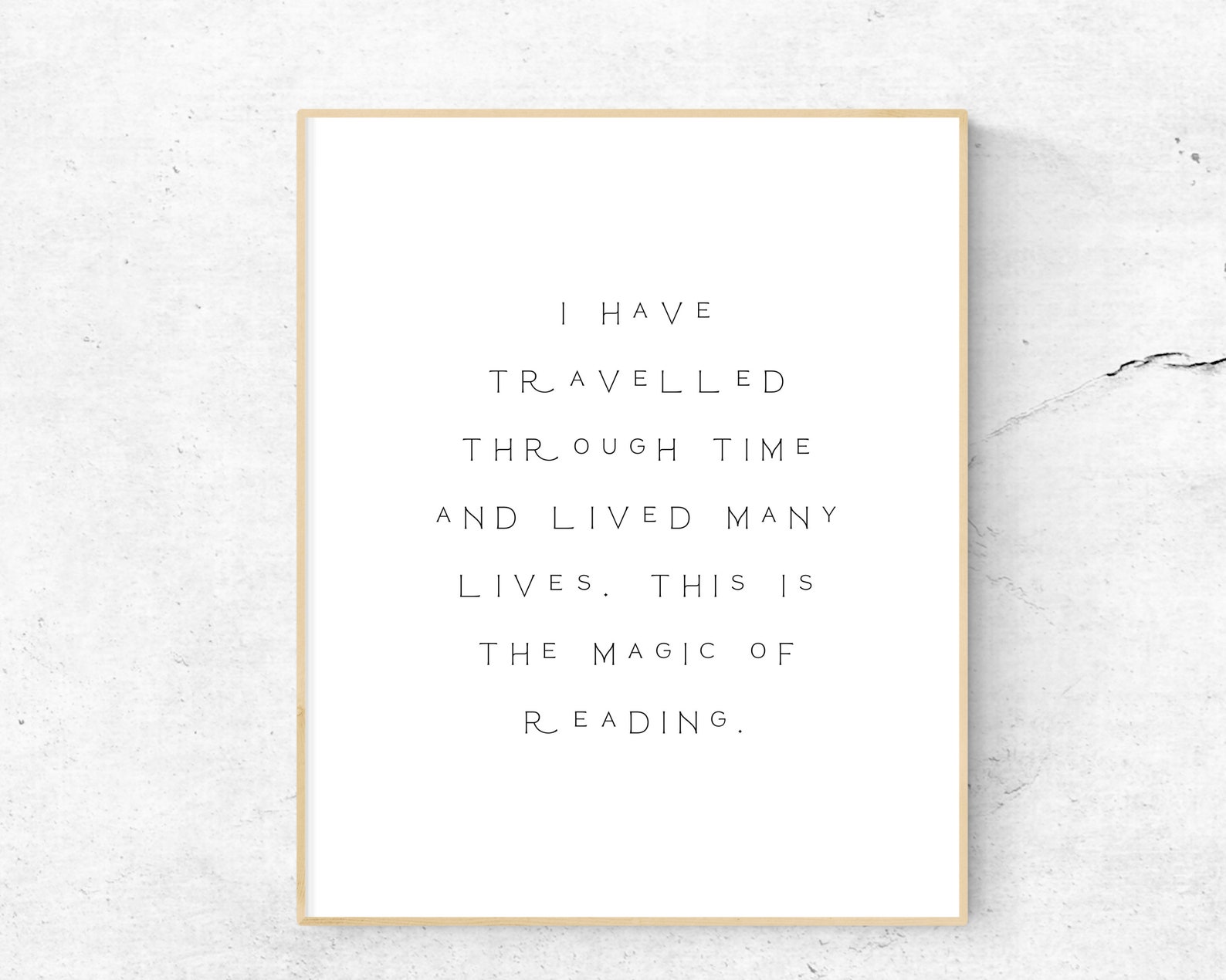 READING Quote Printable Magic of Reading Book Lover Poster Digital Wall ...