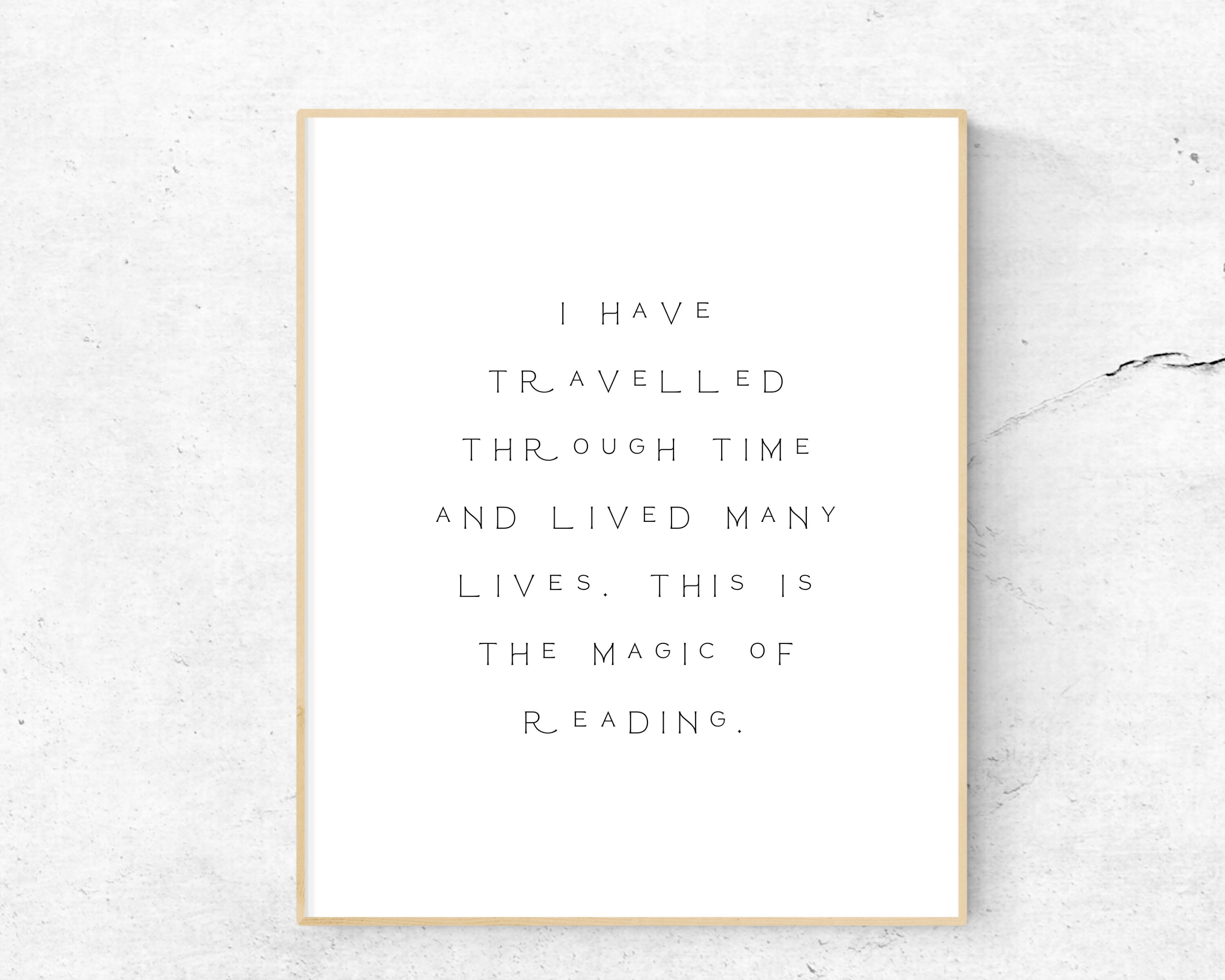 READING Quote Printable Magic of Reading Book Lover Poster - Etsy