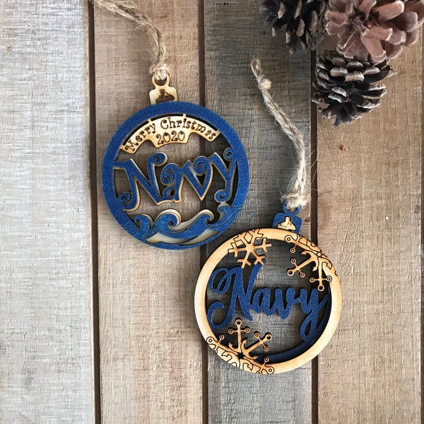Navy Christmas Decor - Etsy