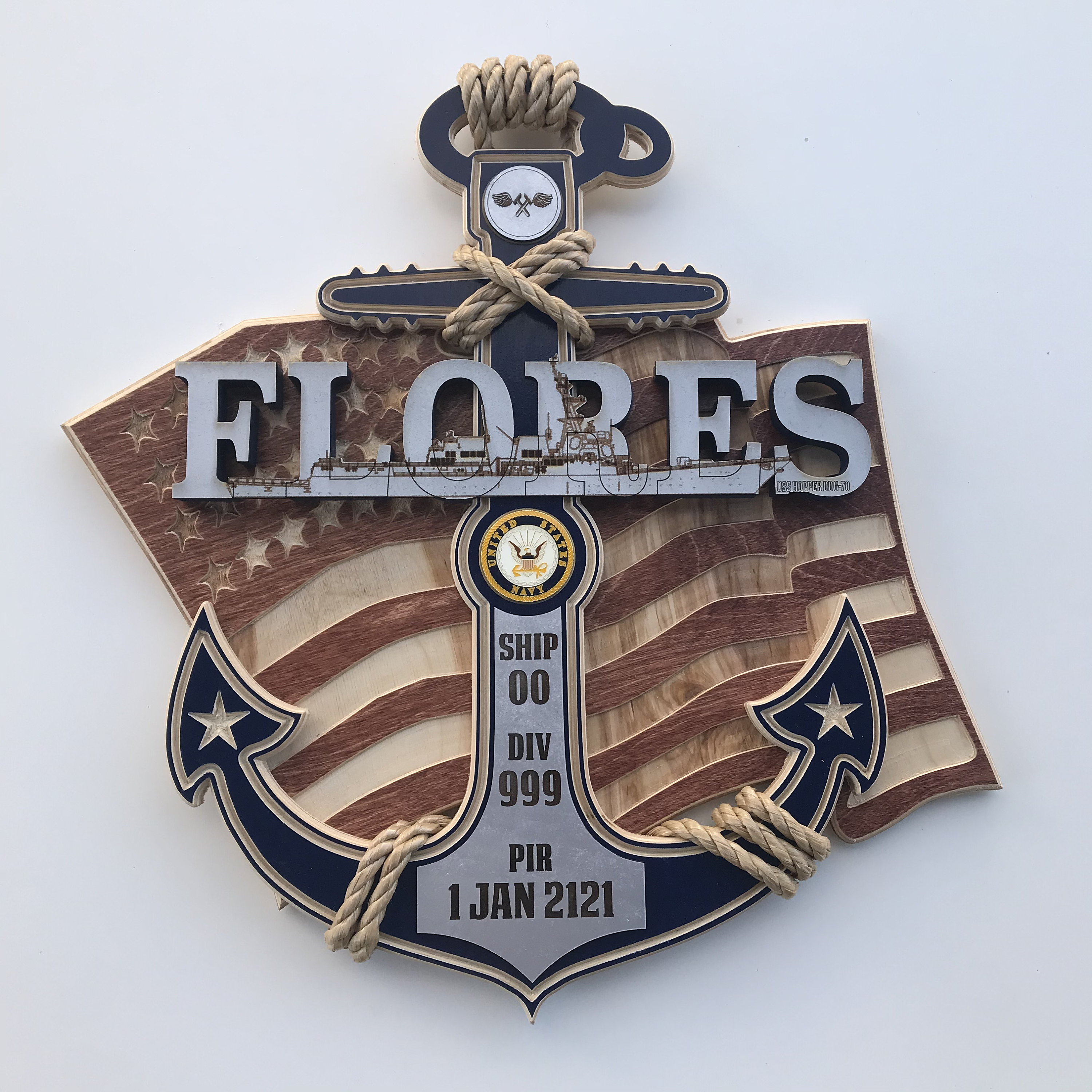 PIR Anchor Anchor Navy Anchor Bootcamp Graduation Navy | Etsy