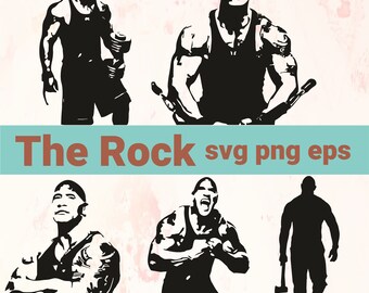 The Rock Wwe Svg - Etsy