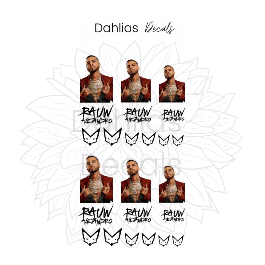 Nail Decals, Rauw Alejandro Nail Decals, Rauw Alejandro Decals, Rauw ...