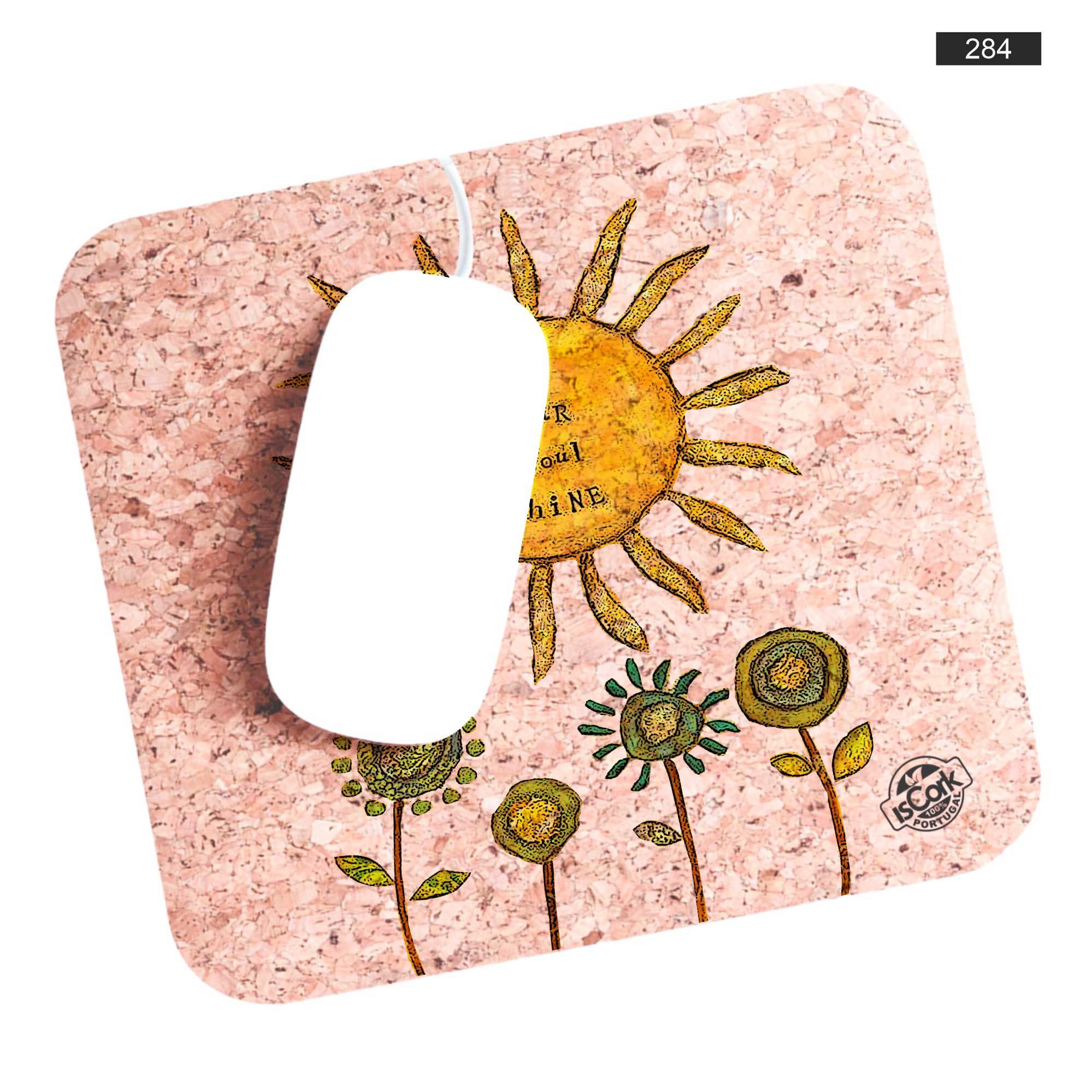 Mouse pad de cortiça/mouse pad personalizado/presente personalizado ...