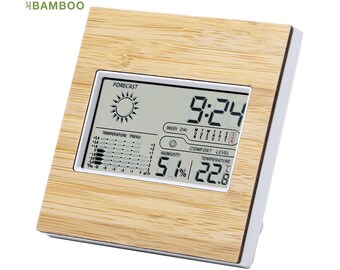 Bamboo Digital Clock - Etsy Australia